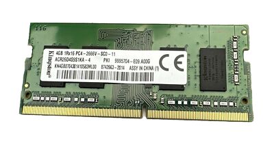Kingston 4GB DDR4 1Rx16 PC4-2666V SoDimm Memory Laptop Ram | eBay