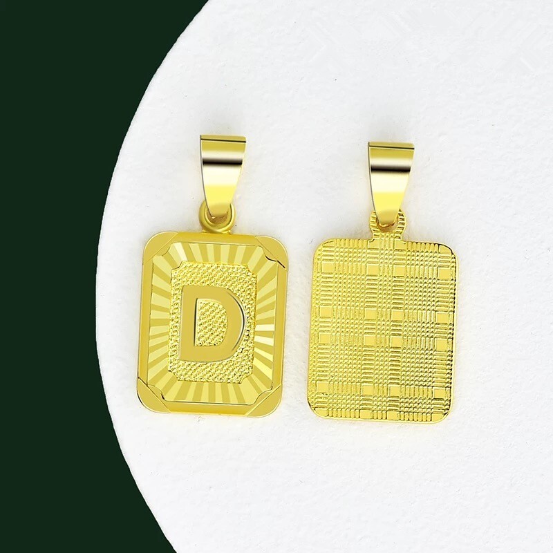 Gold Plated Initial Letter A-Z Pendant Necklace Choker Jewelry 18 ...