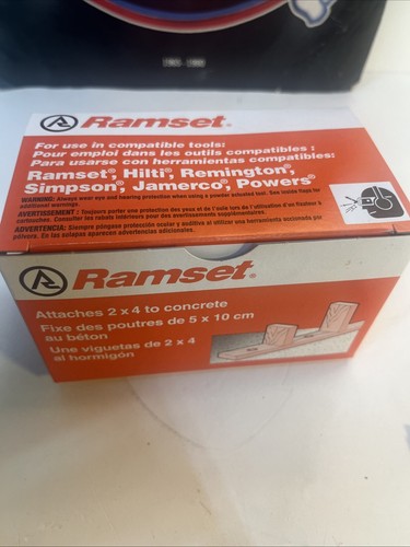 NEW RAMSET BOX (100) 2 1/2" POWDER ACTUATED TOOL .300 HEADED NAILS ...