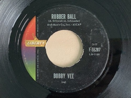 BOBBY VEE: Rubber Ball / Everyday - 1960 - F-55287 - 45RPM - VG+ | eBay