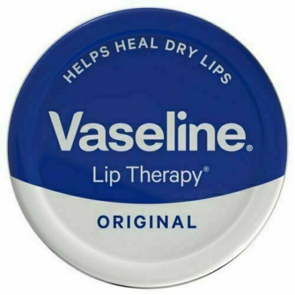 2x Vaseline Lip Balm Pocket Size Therapy Petroleum Jelly Tub Mini Size ...