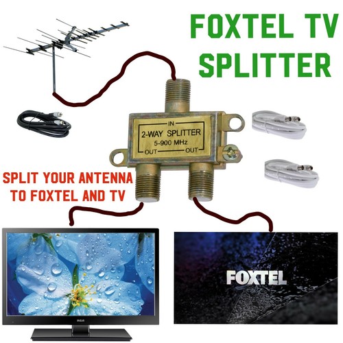 foxtel TV Antenna splitter connect both at once get your TV back as it ...
