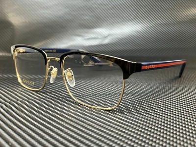GUCCI GG0934OA 002 Black Rectangle Men's 54 mm Eyeglasses | eBay