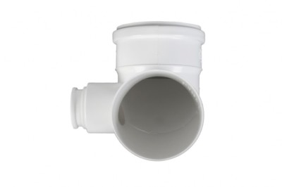 110mm Soil Pipe Elbow 90° with 50mm Left Side Inlet and Plug WC Toilet ...