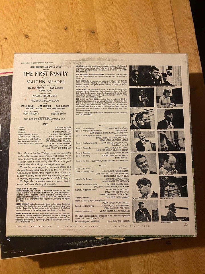 Bob Booker And Earle Doud – The First Family Vintage 33rpm VG+ AB29 | eBay