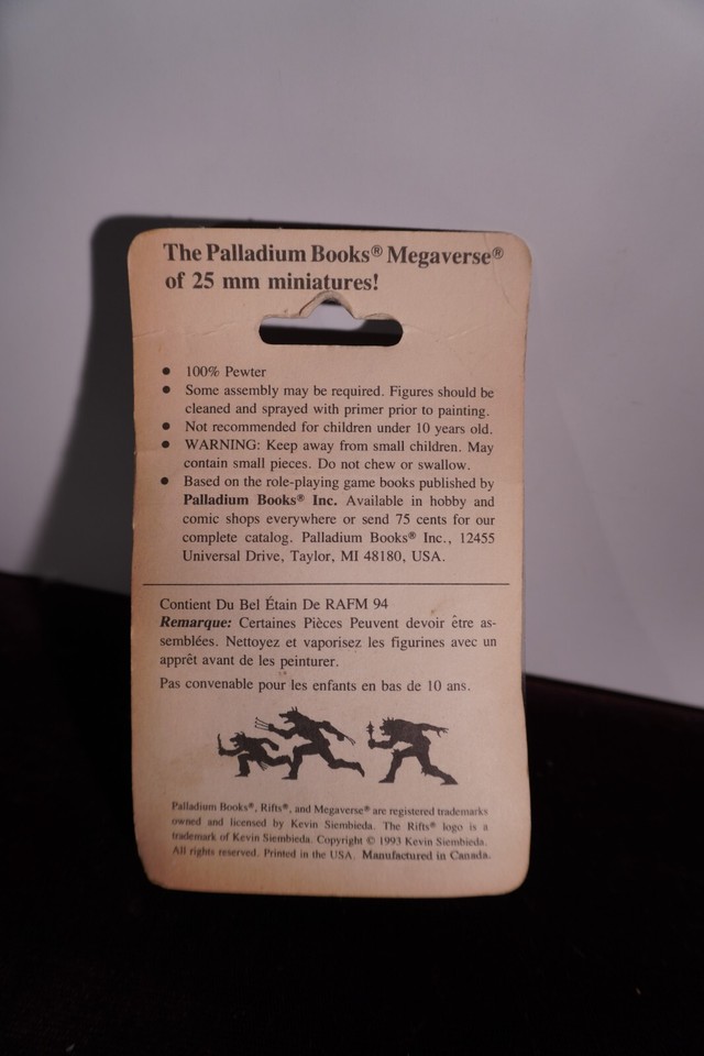 Palladium Books W/ Rafm Presents RIFTS - 8018 Brodkil & Witchling | eBay