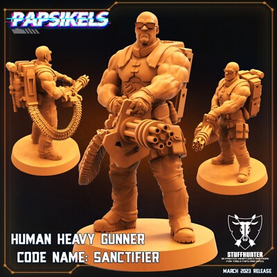 Human Gunner Code Name Sanctifier - Colonial Troopers - Papsikels | eBay