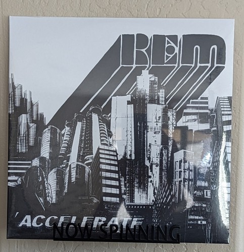 R.E.M. Accelerate Album - Black And White Marble Limited Edition Vinyl ...