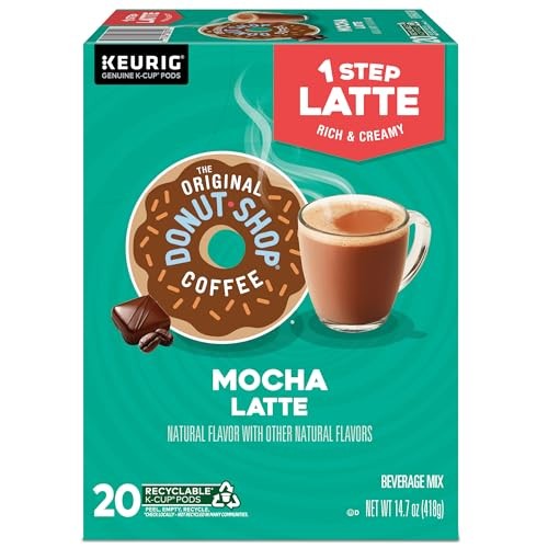 The Original Donut Shop One Step Latte K Cup Pods 20 Count Coffee ...