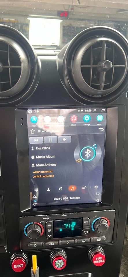 9.7" Android Car Stereo Radio GPS Navi Carplay 8+256GB For Hummer H2 ...