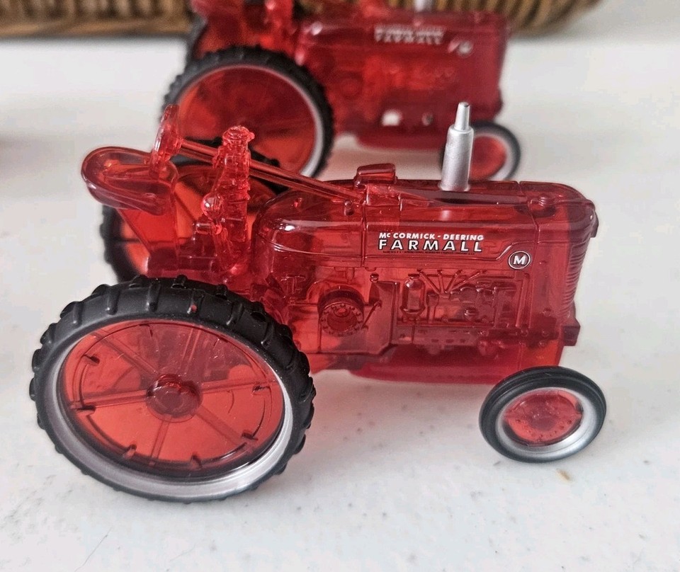 4pc Farmall Mccormick Deering M Red Farm Tractor Christmas Light Covers ...