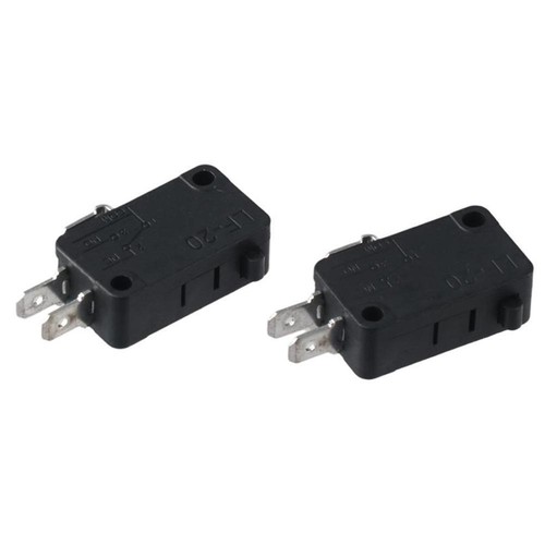 12Pcs Black SPDT Snap Action Button Connector Actuator Microwave Oven ...