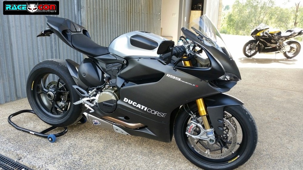 Ducati panigale 899 959 1199 1299 carbon fibre front fender guard gloss ...