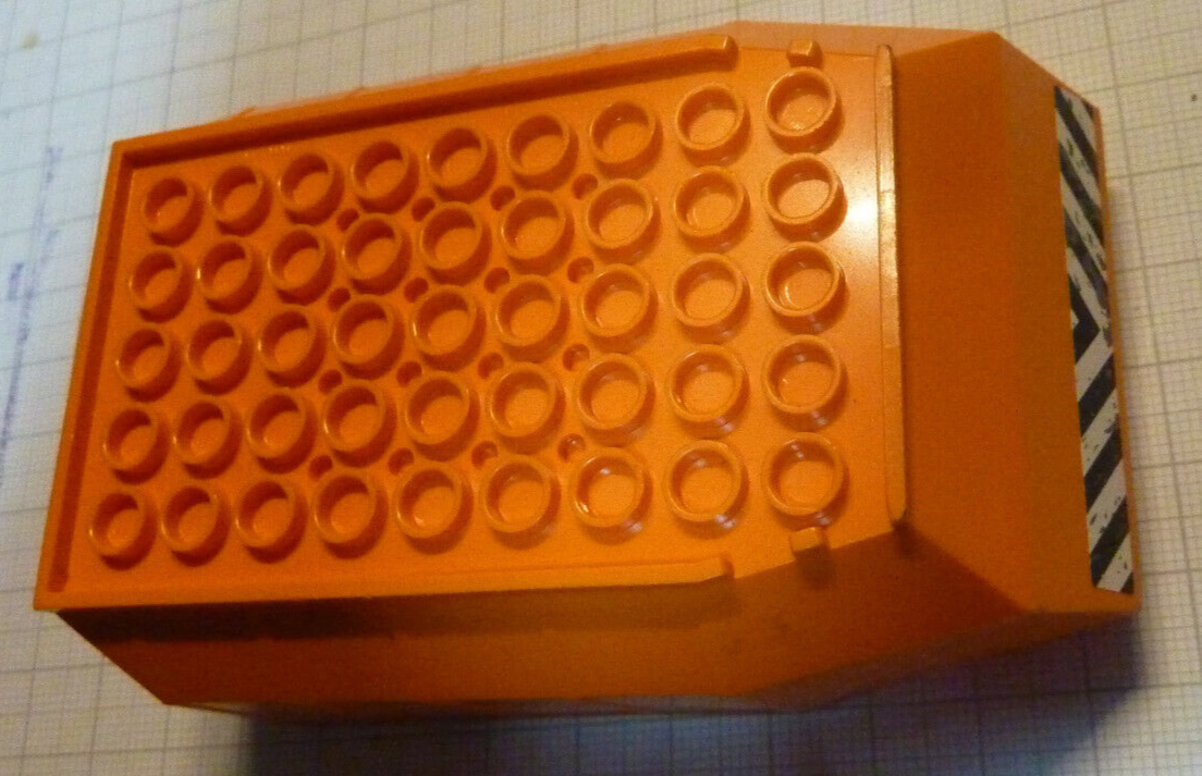 Lego Kipper Auflage orange Sticker Warn Streifen 12x8x3 Set 8961 30300 ...