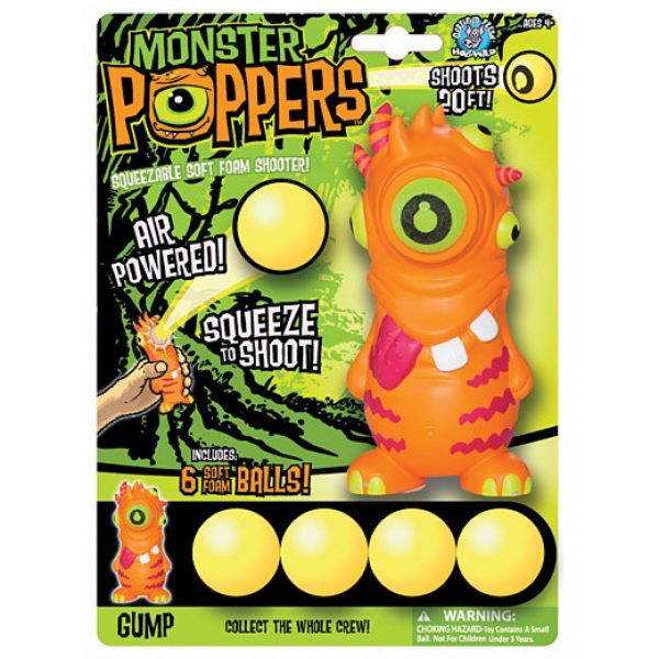 Hog Wild Monster Popper Gump with 6 Squeeze And Pop-Out Balls | eBay