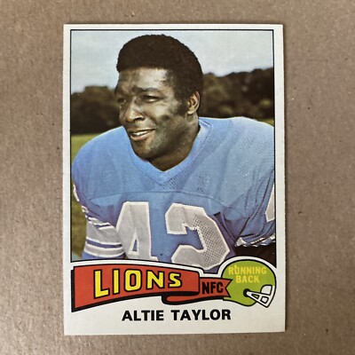 1975 Topps Football Altie Taylor Detroit Lions Card #481 | eBay