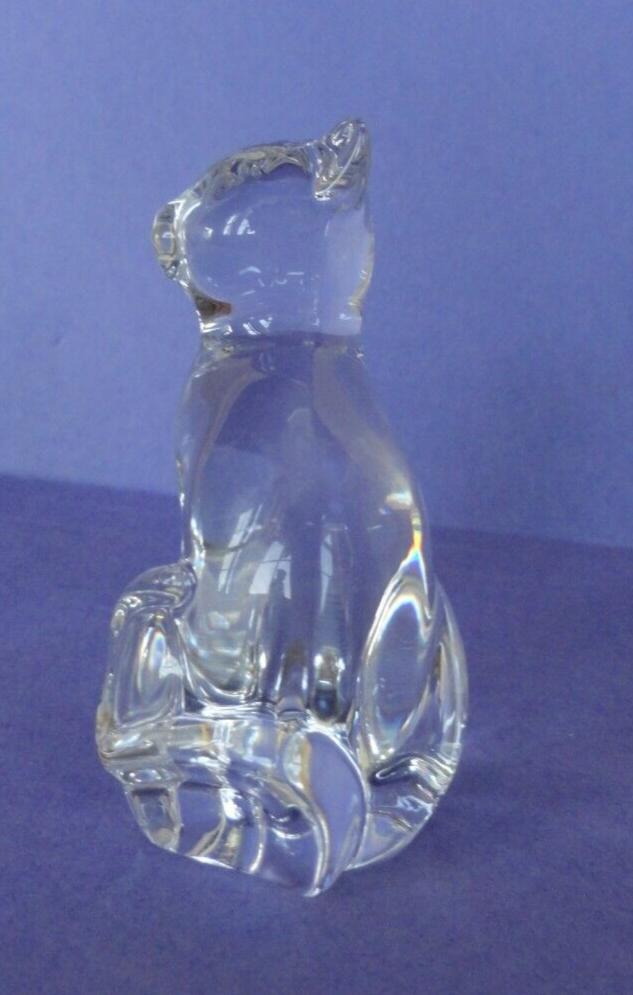 Lenox Lead Crystal Cat Figurine Glass 3" tall | eBay