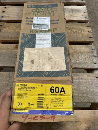 D322nrb Square F Disconnect 60 Amp Fuseable (NIb) | eBay