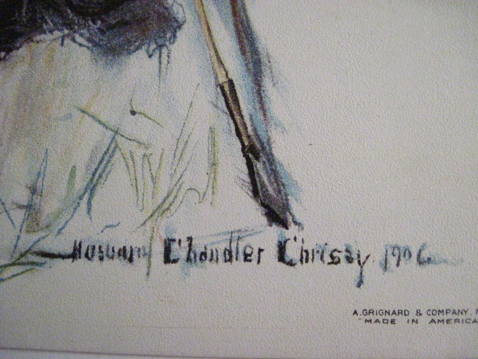 Vintage 1906 Print "Their First Hazard" by Howard Chandler Christy ...