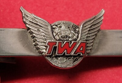 TWA Service Tie Bar VINTAGE EARLY WINGS (HEAVILY USED) RARE FIND | eBay