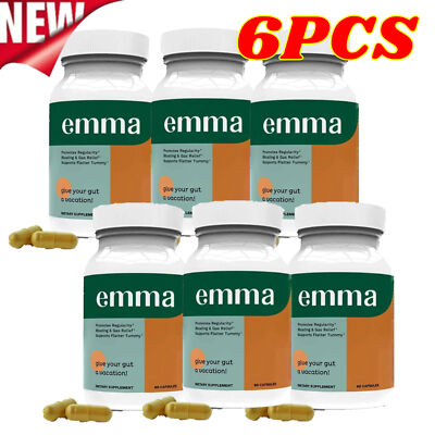6Pack Emma Gut Health-Gas and Bloating Relief Constipation Leaky Gut ...