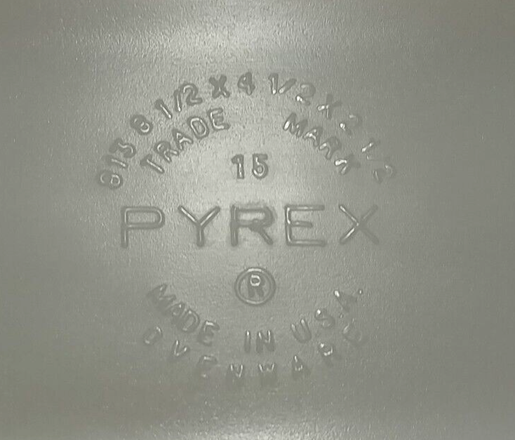 Vintage Pyrex 913 Loaf Cake Ovenware Pan 8½ x 4½ x 2½ Lemon Yellow ...