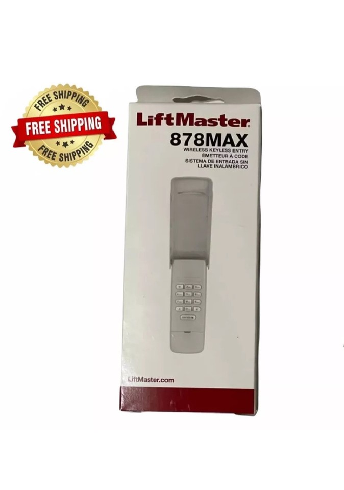 New Liftmaster 878MAX/877MAX Universal Keyless Wireless Entry Keypad | eBay