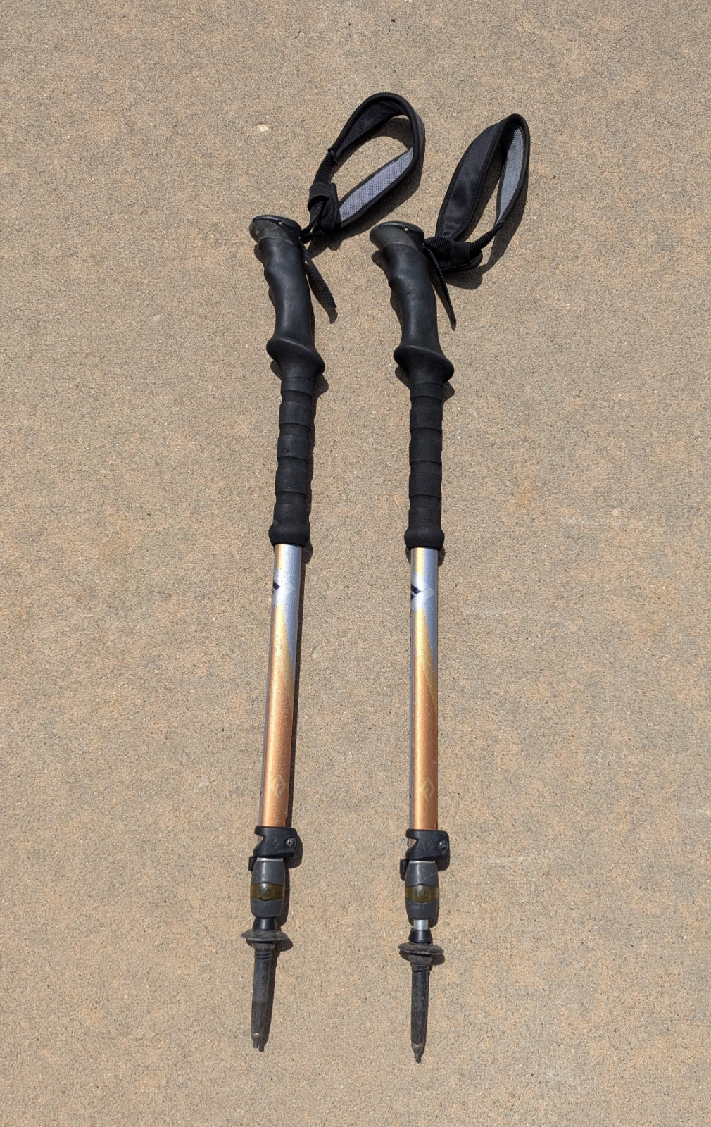 Set of Black Diamond Aluminum Spire Trail Flicklock Trekking Poles 105 ...