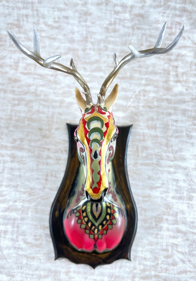 Peter Stone "LIKA" OOAK Decorative Festive Holiday Plaque Andalusian | eBay