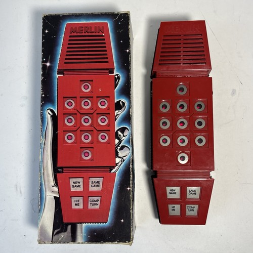 Vintage Merlin The Electronic Wizard Handheld Game 1978 In Box - Tested ...