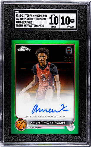 2022-23 Topps Chrome OTE Overtime Elite - Chrome Autographs Amen ...