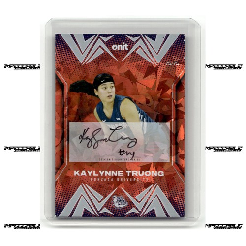 2023-24 ONIT Gonzaga - Red Ice #79 Kaylynne Truong On Card Auto /75 ...
