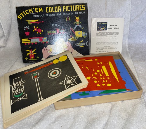 Platt & Munk Co MCM 1957 Stick’Em Color Pictures Game Made USA No 119 ...