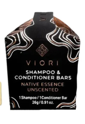 Viori Native Essence Mini Shampoo & Conditioner Bar Set Unscented ...