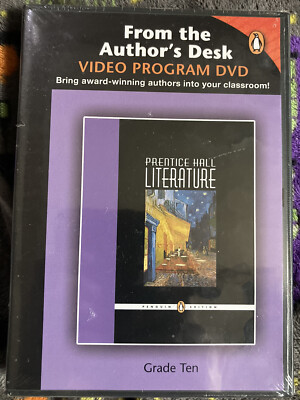 📀 PRENTICE HALL LITERATURE AUTHOR DVD VIDEO GRADE 10 2005 0131317733 ...