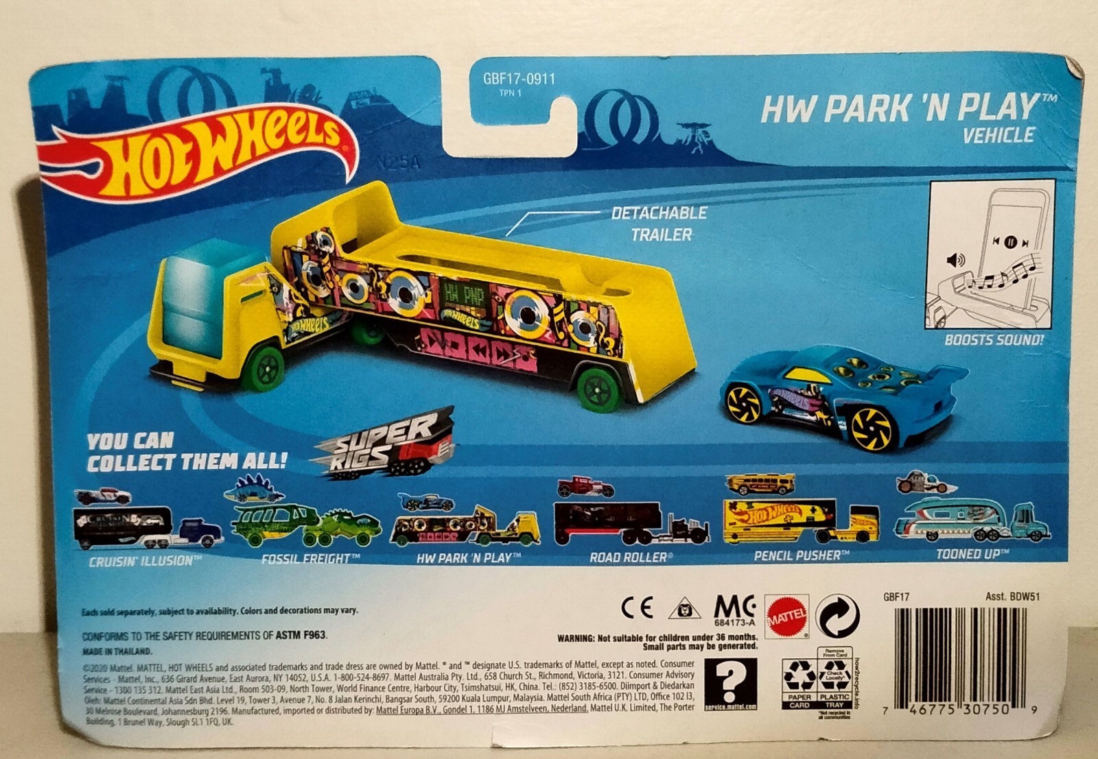 Hot Wheels BDW51 1 1:64 Transporter Vehicle With Car for sale online | eBay