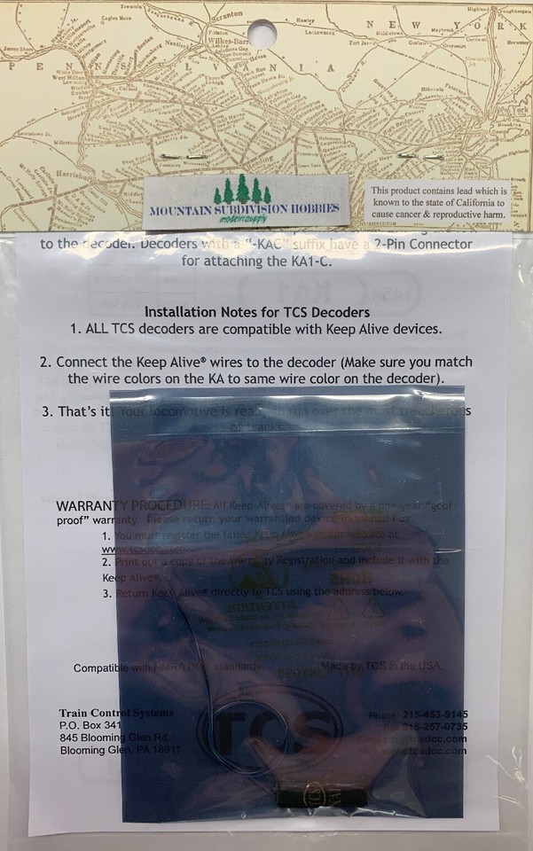 Train Control Systems TCS 1454 KA1 Keep Alive Device 879508004229| eBay