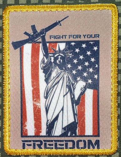 Fight For Your Freedom Patch Sublimation Iron-On Handmade A519 | eBay