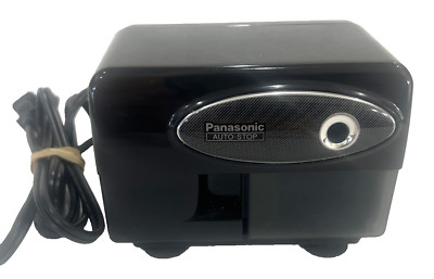 Panasonic Auto-Stop Black Electric Pencil Sharpener Model KP-310 Tested ...