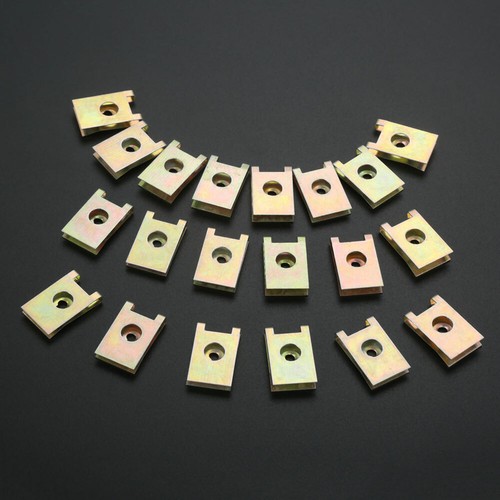 40Pcs Car Fastener Clips Screw Base U Type J98 Nut Mounting Fastener ...