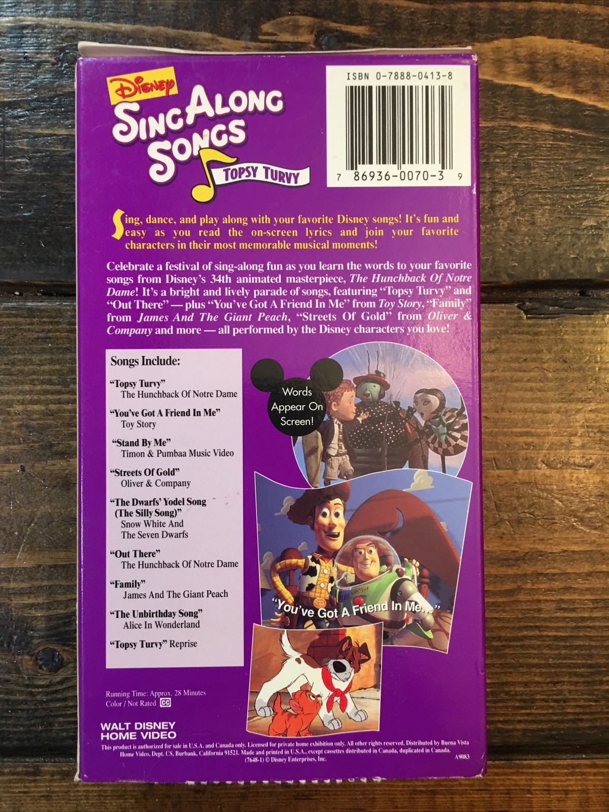 Disneys Sing Along Songs - The Hunchback of Notre Dame: Topsy Turvy ...