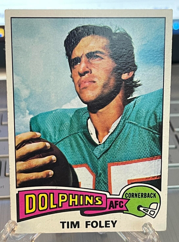 Tim Foley 1975 Topps Football Card Miami Dolphins #521 | eBay