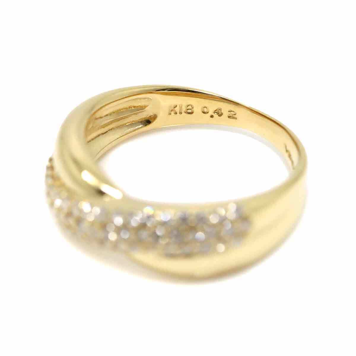 Vendome Aoyama Diamond 0.42ct Ring 18K YG size5.5-5.75(US Vendome Aoyama Diamond 0.42ct Ring 18K YG size5.5-5.75(US
