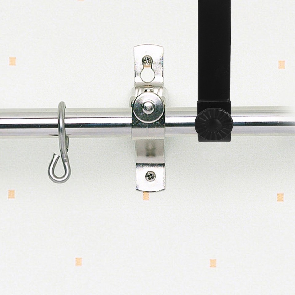 1 Set Of Hang Curtain Bracket Curtain Rod Center Support Bracket ...