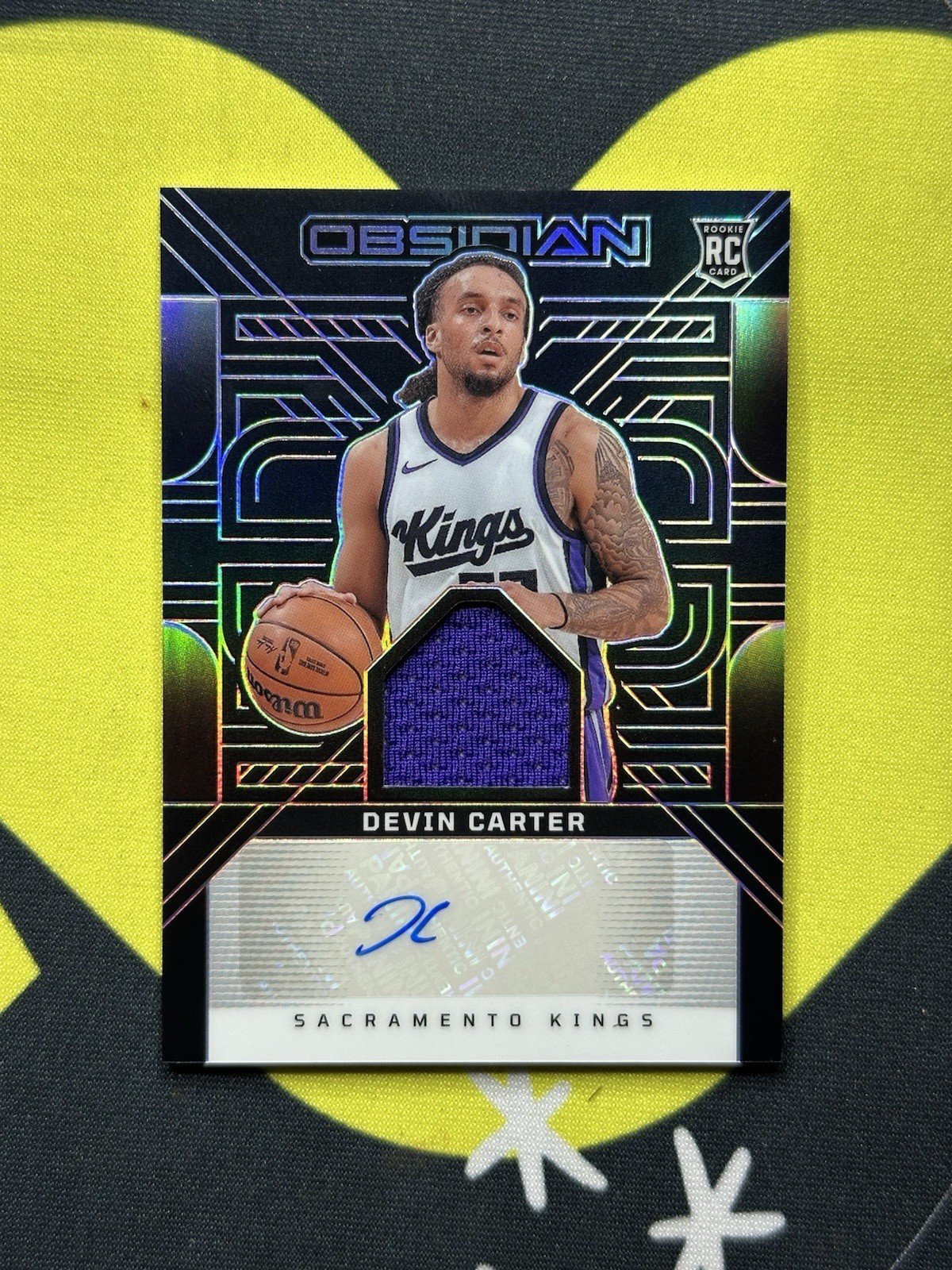 2024-25 Panini Obsidian - Rookie Jersey Ink Devin Carter, Devin Carter ...