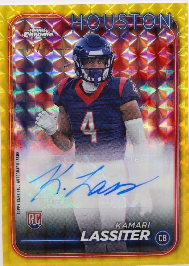 2024 Topps Chrome - Rookie Autographs Kamari Lassiter #RA-KLA Gold ...