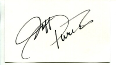 NASCAR driver JEFF PURVIS signed AUTOGRAPH 1504 | eBay