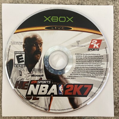 🔥 NBA 2K7 (OG Xbox) Mint Disc Only! See Description | eBay