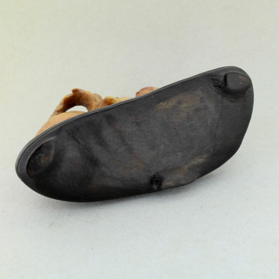 Old or Antique Chinese Soapstone Carving Boy with Turnip - #1 - statue ...