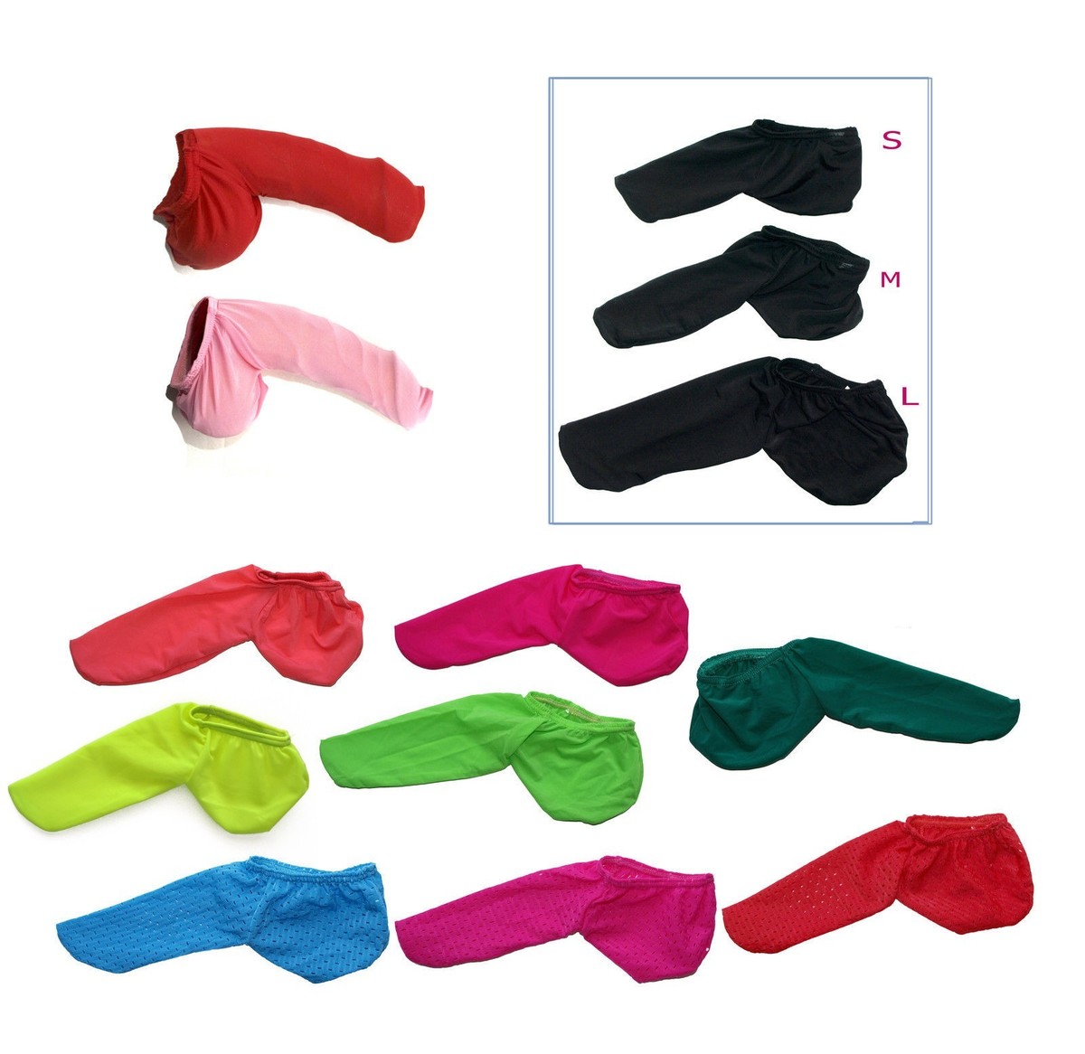 Men's Pouch Penis Warmer Male Wrap Pouch – Soft Semi See-Through For ...